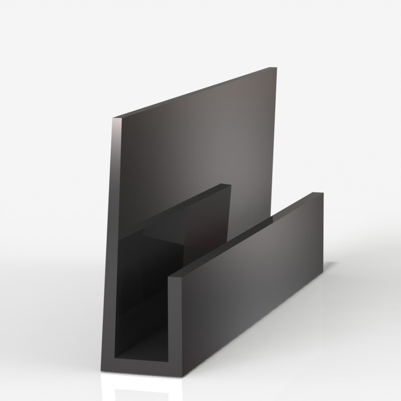 PerfilU de plastico PVC, Plastic Extrusion and Thermoforming